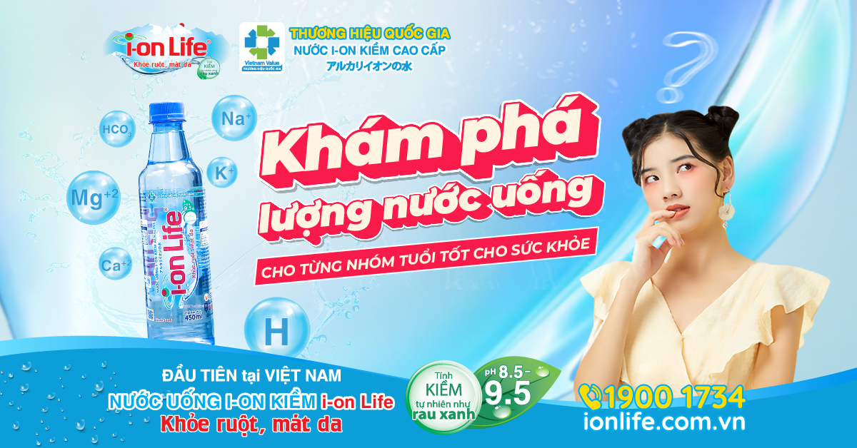 Khám phá lượng nước uống cho từng nhóm tuổi tốt cho sức khỏe | i-on Life